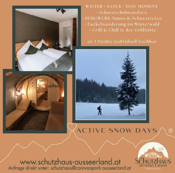 Active Snow Days I Wintererlebnis im Schutzhaus Ausseerland